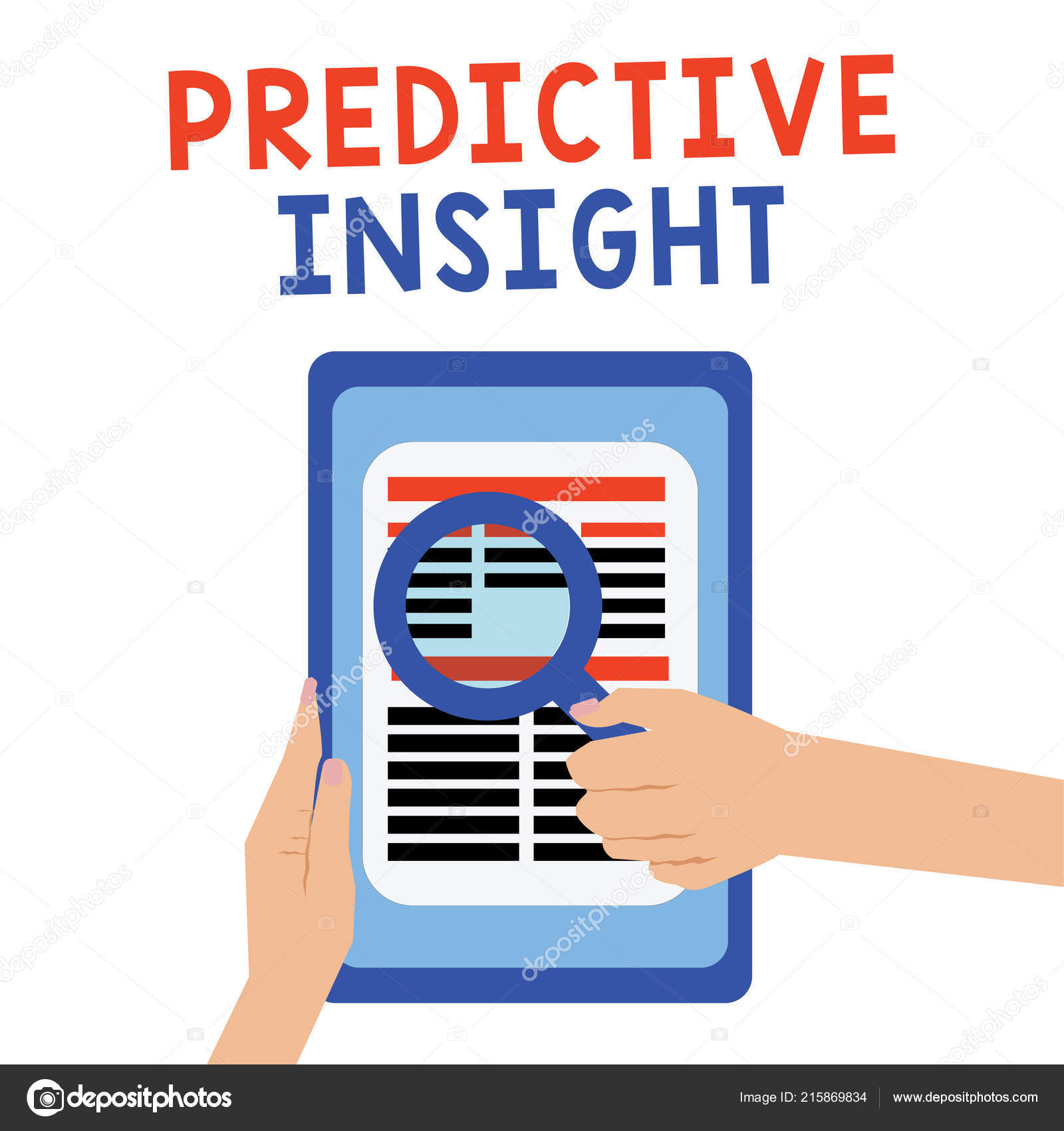 Handwriting text Predictive Insight. Concept meaning Proactive Fault ...