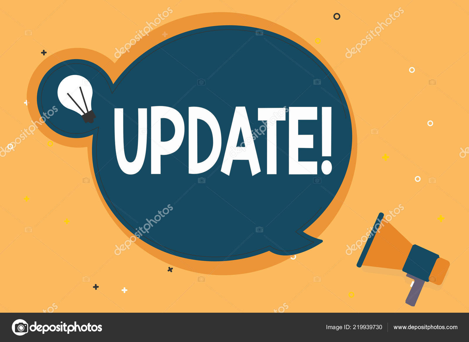 Handwriting text UPDATE. Concept meaning Make something more modern ...