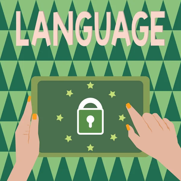 Text sign showing Language. Conceptual photo method huanalysis ...