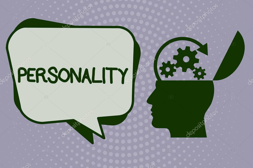 Escritura a mano de texto Personalidad. Concepto significado ...