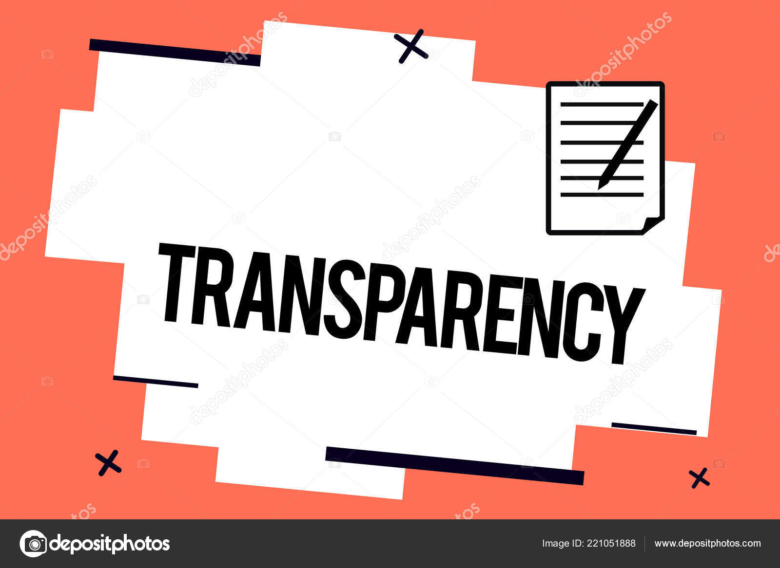 Handwriting text writing Transparency. Concept meaning Condition being ...