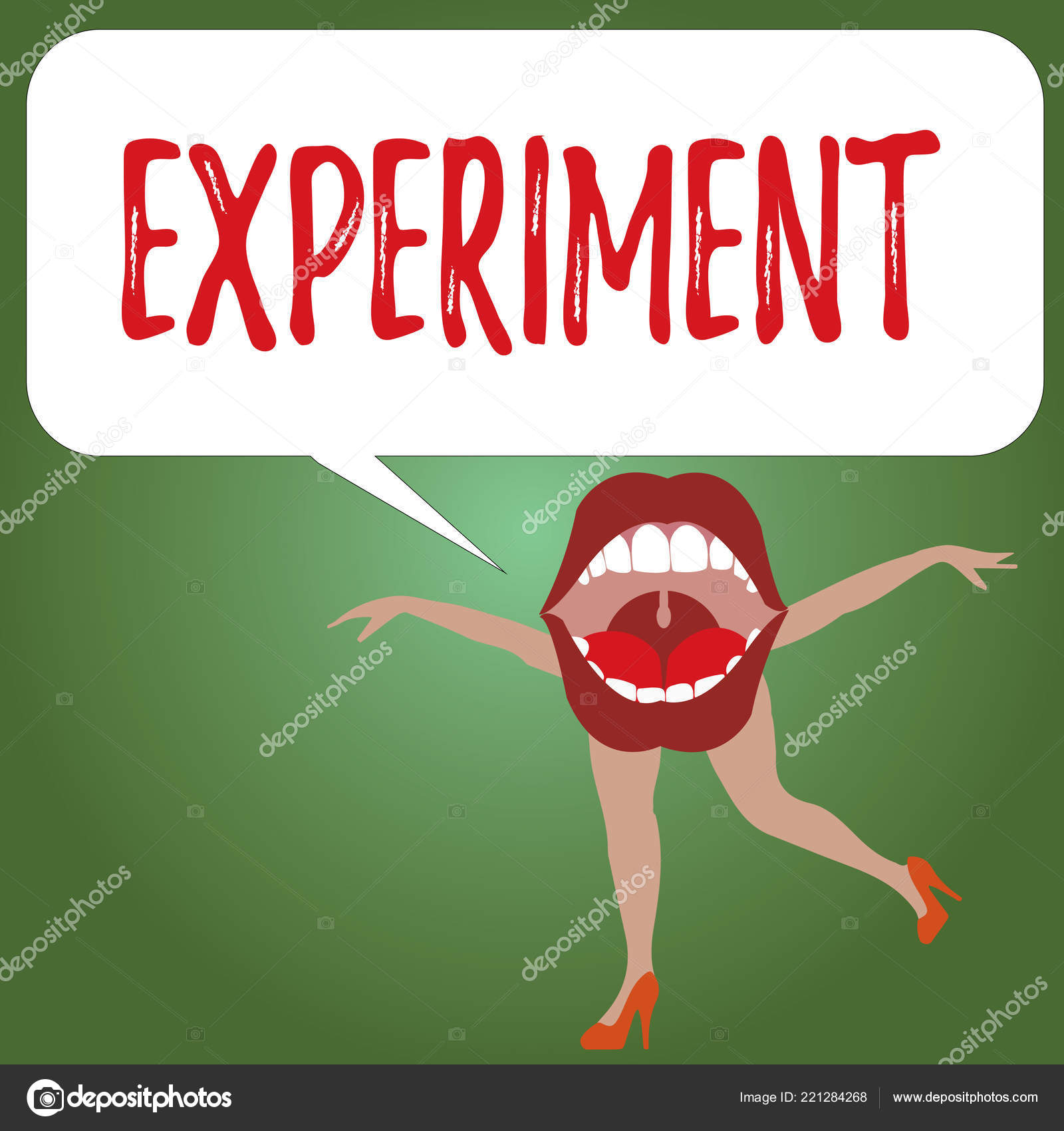 Handwriting text Experiment. Concept meaning Scientific procedure Make ...