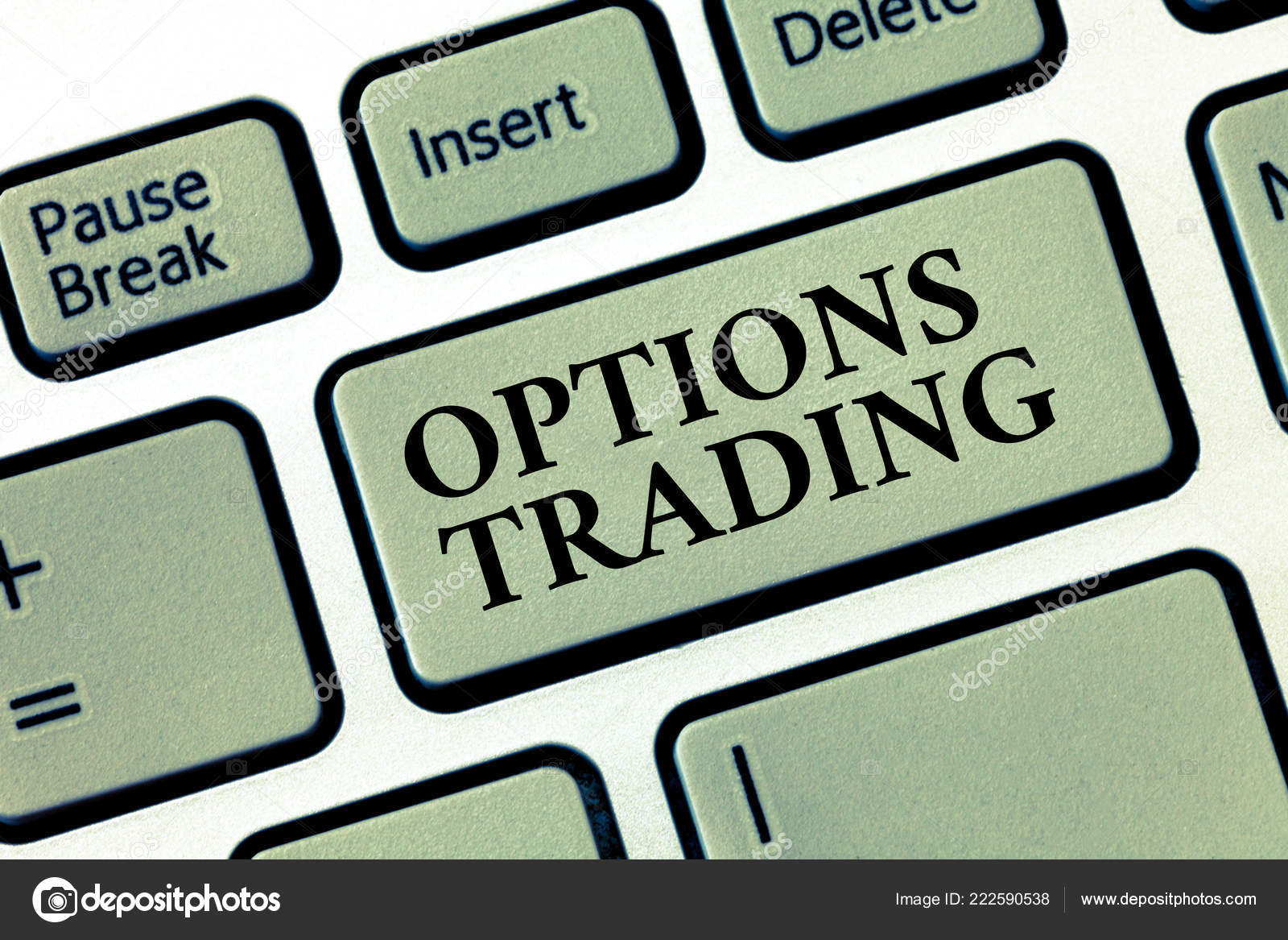 Handwriting text Options Trading. Concept meaning Different options to ...