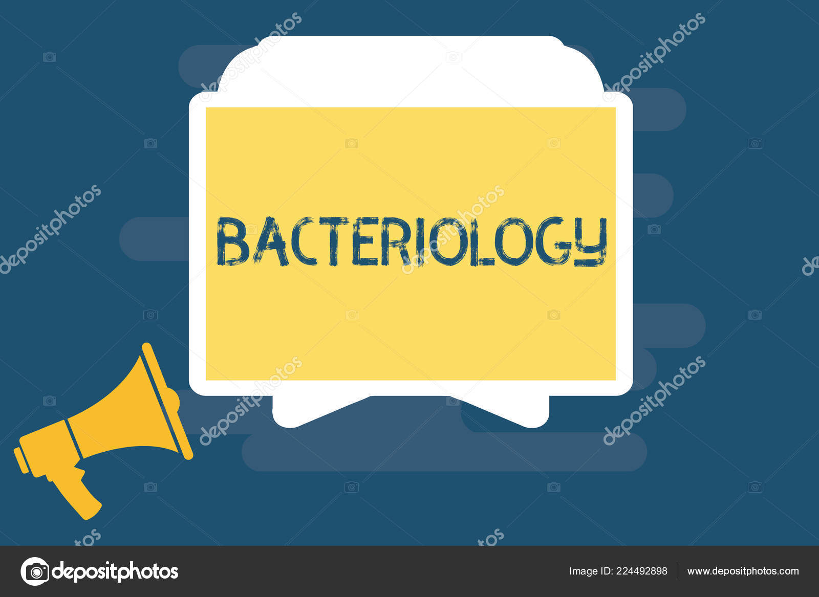 Handwriting text writing Bacteriology. Concept meaning Branch of ...