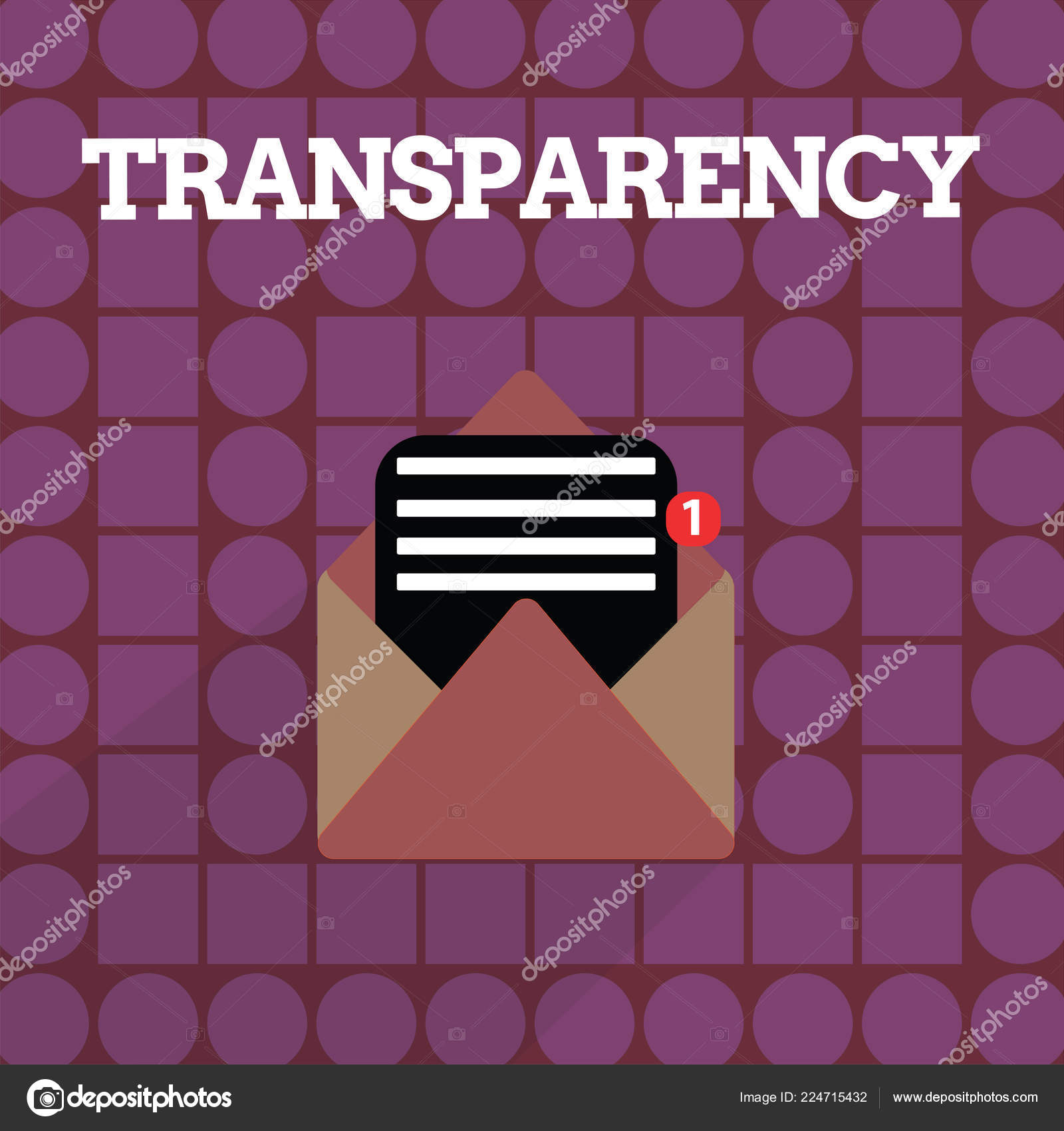 Escritura a mano de texto Transparencia. Concepto significado Condición ...