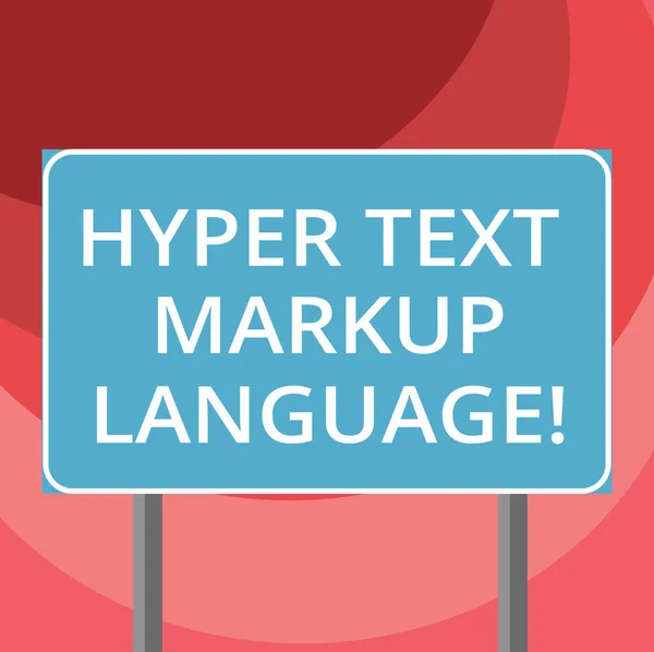 Text sign showing Hyper Text Markup Language. Conceptual photo Standard ...
