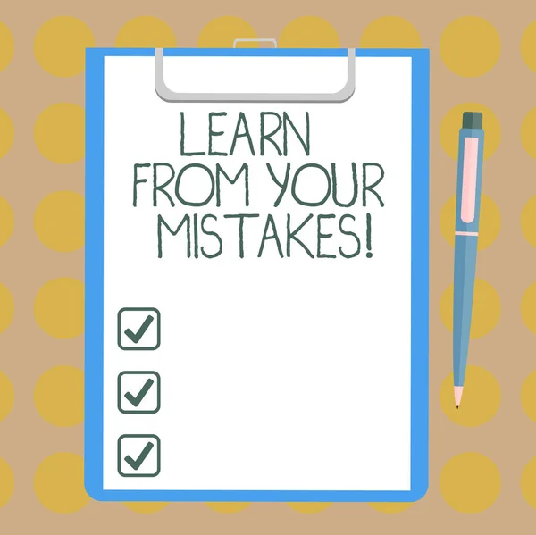 Learn From Your Mistakes Clipart