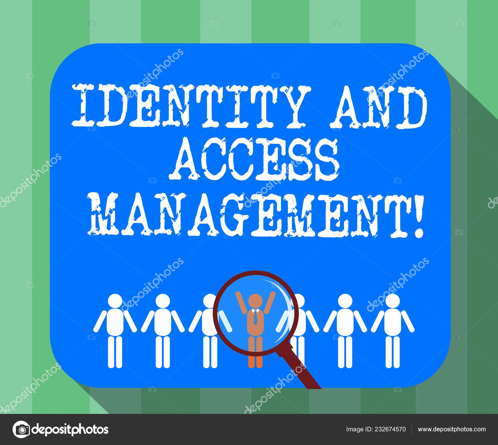 Handwriting text Identity And Access Management. Concept meaning ...