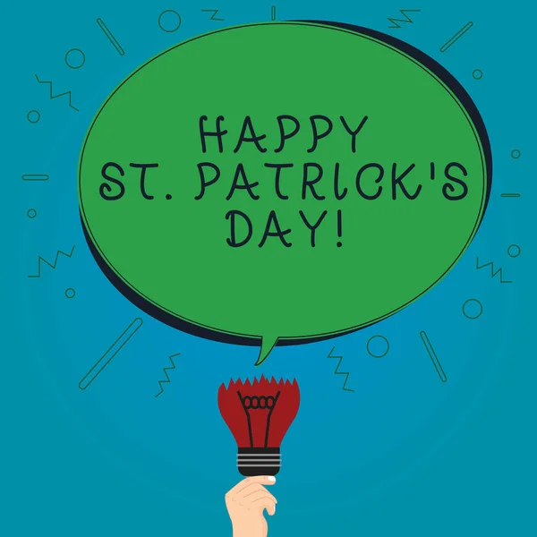 Text sign showing Happy St Patrick S Is Day. Conceptual photo Ireland ...