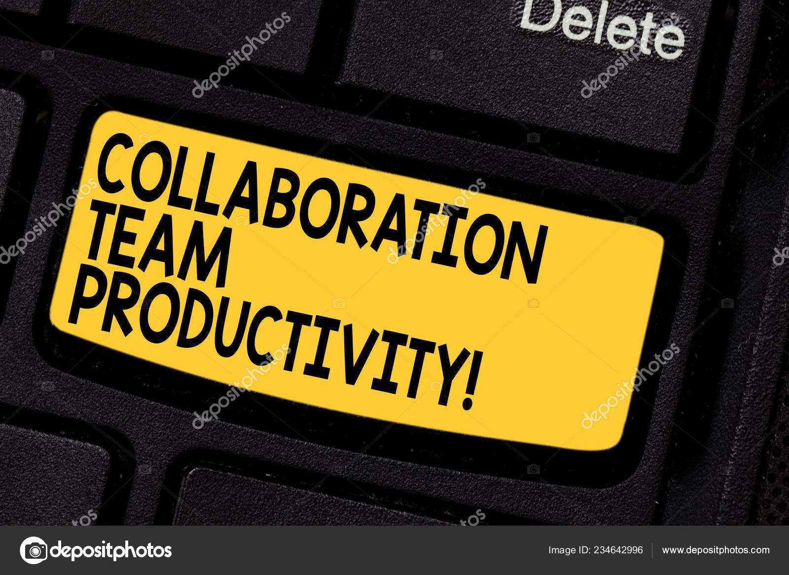 Handwriting text Collaboration Team Productivity. Concept meaning Set ...