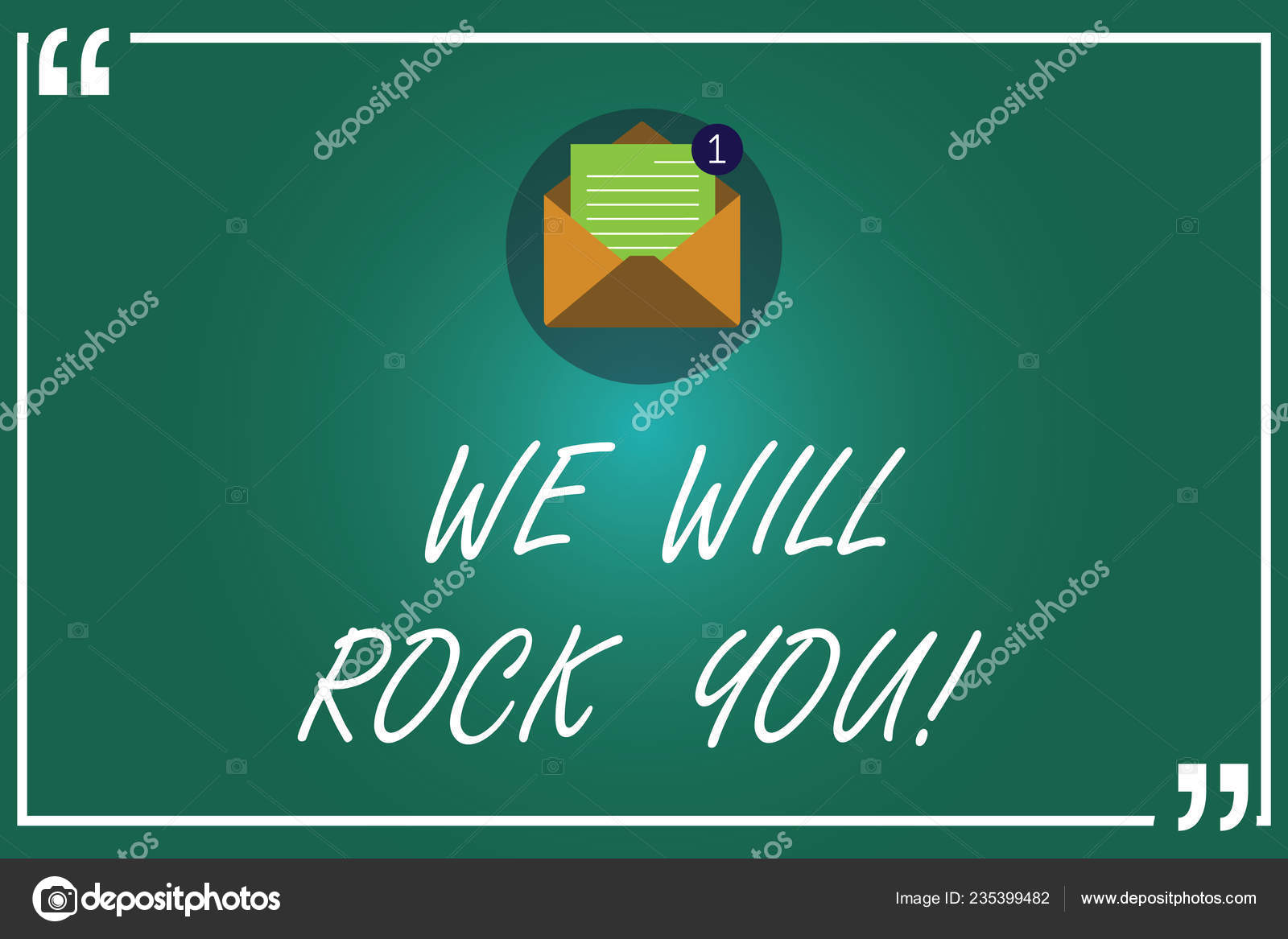 Handwriting text writing We Will Rock You. Concept meaning Rockers ...