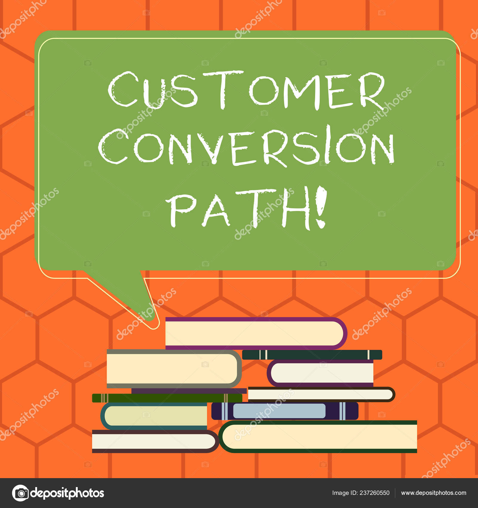Handwriting text Customer Conversion Path. Concept meaning steps that ...