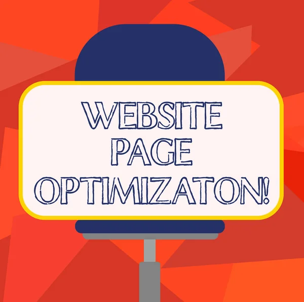 Word writing text Website Page Optimization. Business concept for ...