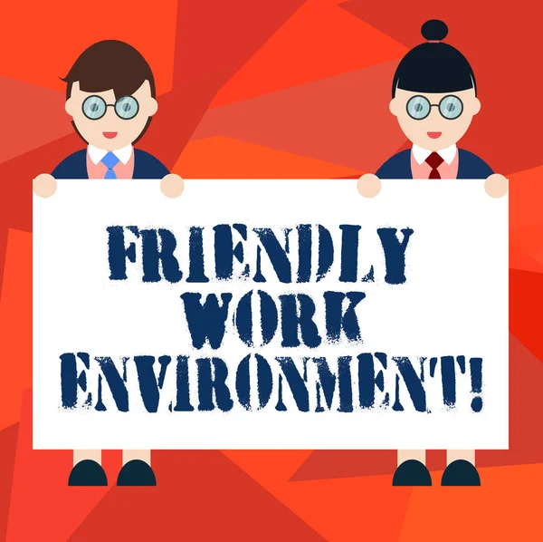 Word writing text Friendly Work Environment. Business concept for ...