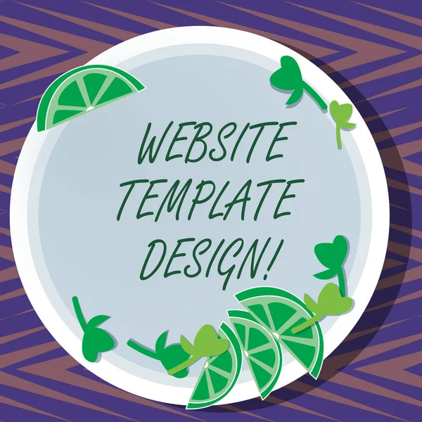 Word writing text Website Template Design. Business concept for writing ...