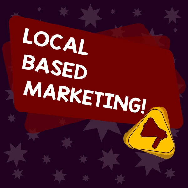 Handwriting text writing Local Based Marketing. Concept meaning ...