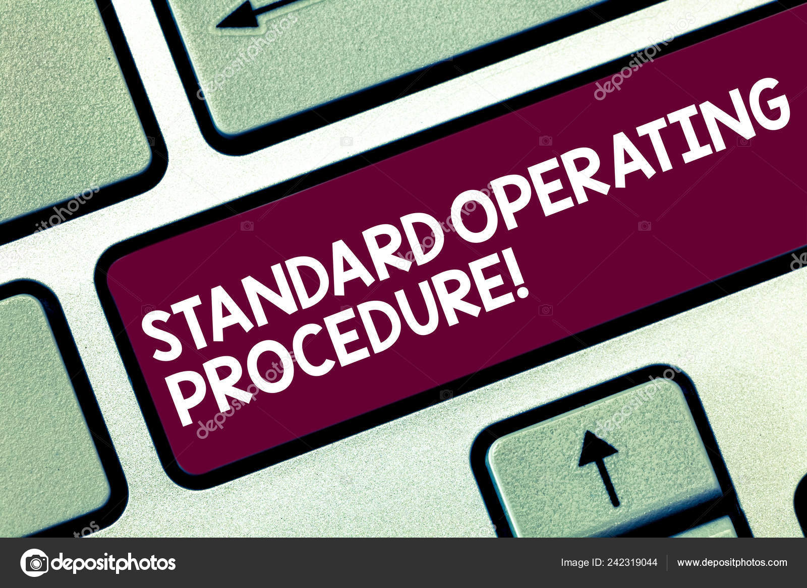 Text sign showing Standard Operating Procedure. Conceptual photo ...