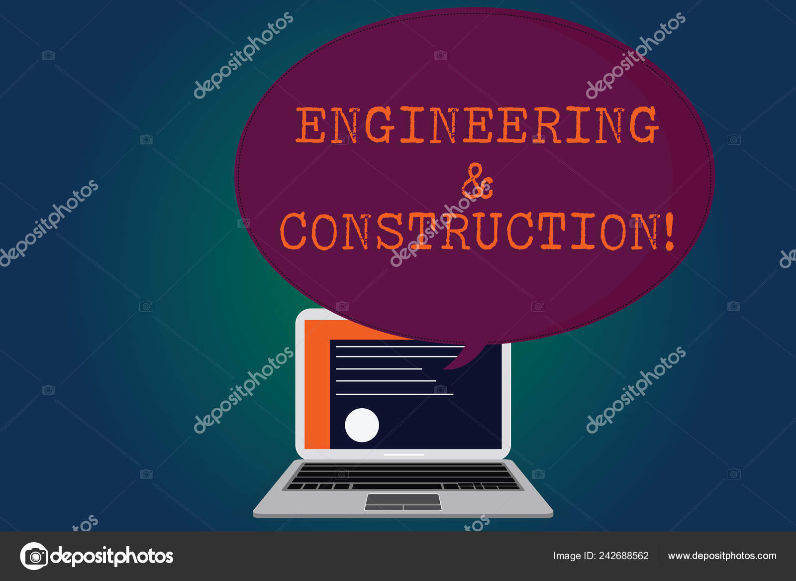 Handwriting text Engineering And Construction. Concept meaning applying ...