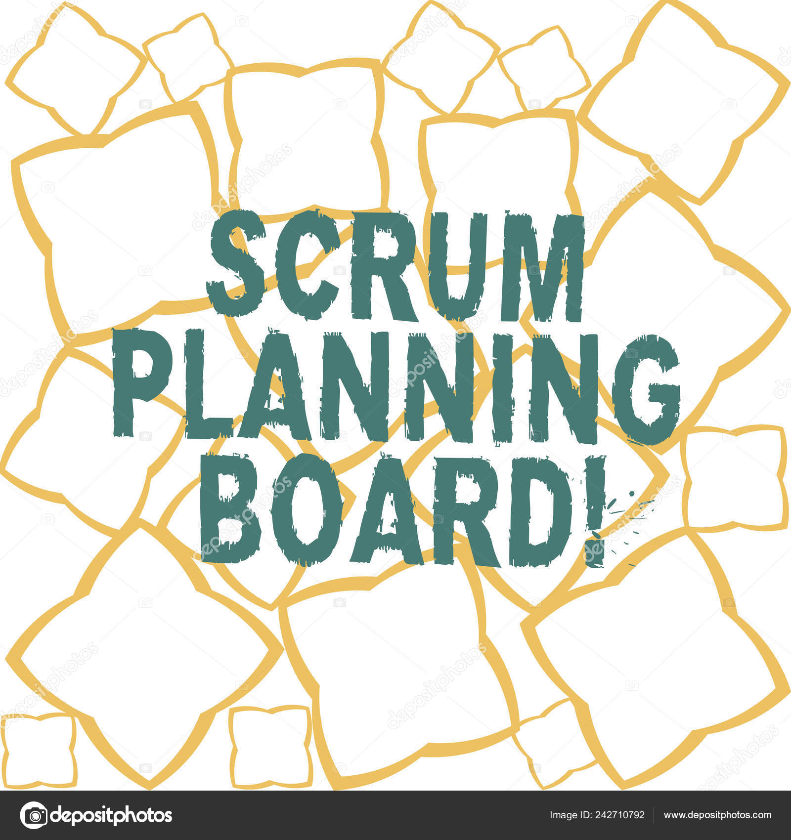 Handwriting text Scrum Planning Board. Concept meaning visual display ...