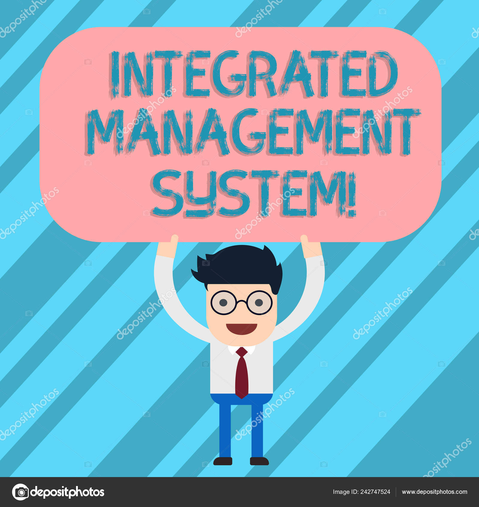 Word writing text Integrated Management System. Business concept for ...
