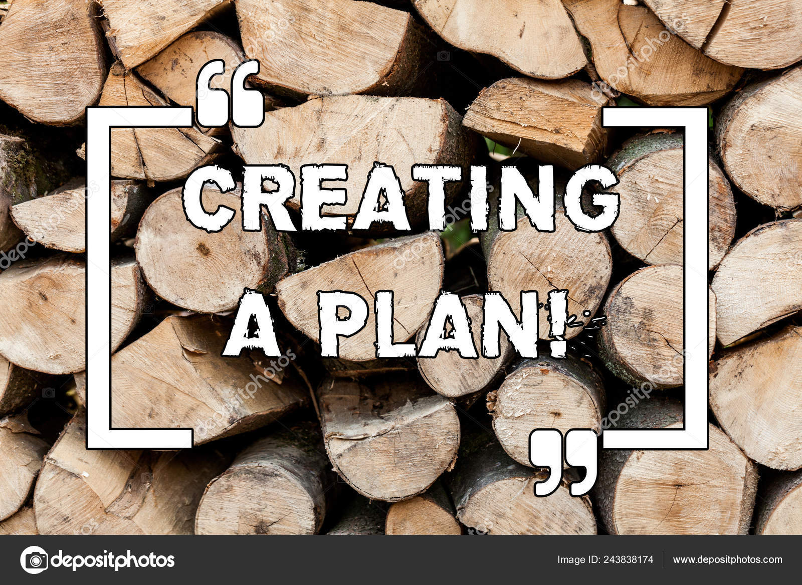 Handwriting text writing Creating A Plan. Concept meaning Establish ...