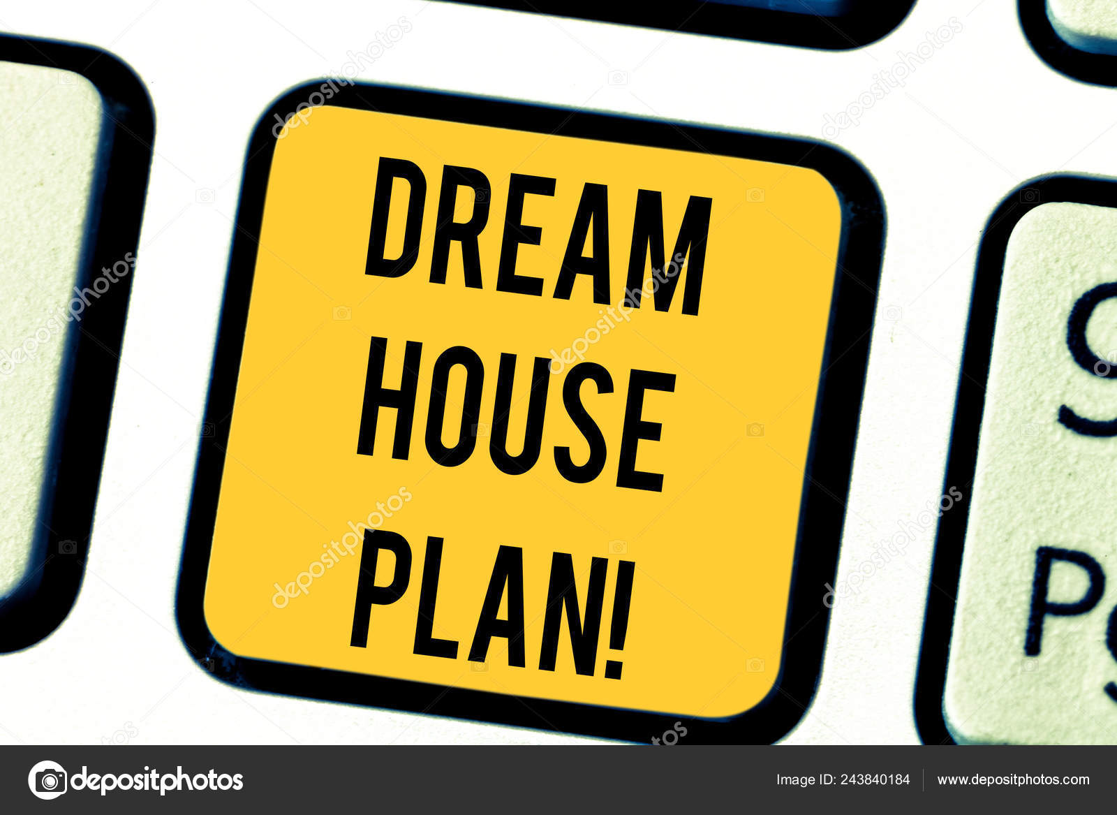 Text sign showing Dream House Plan. Conceptual photo construction ...
