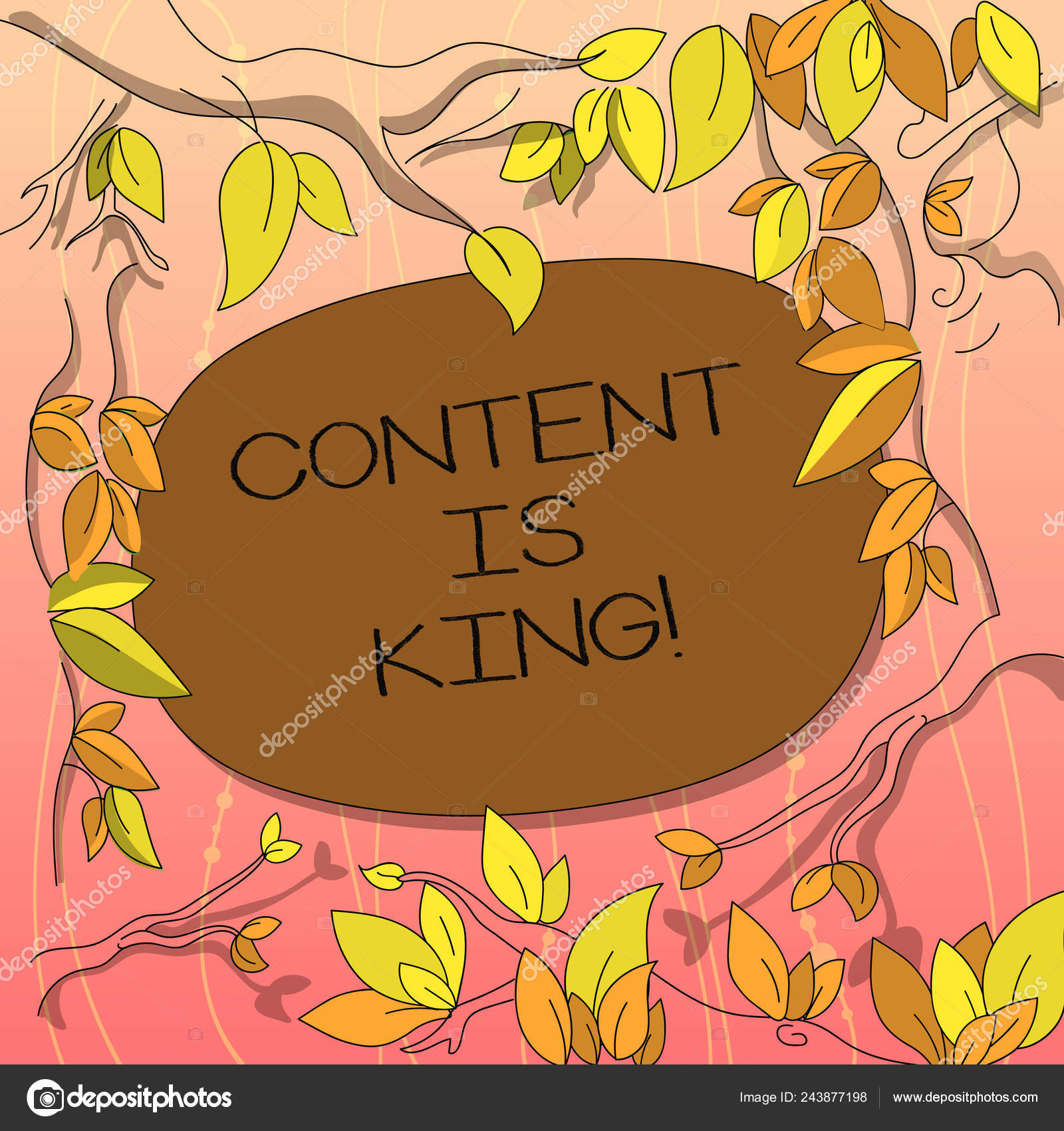 Text sign showing Content Is King. Conceptual photo Content is the ...