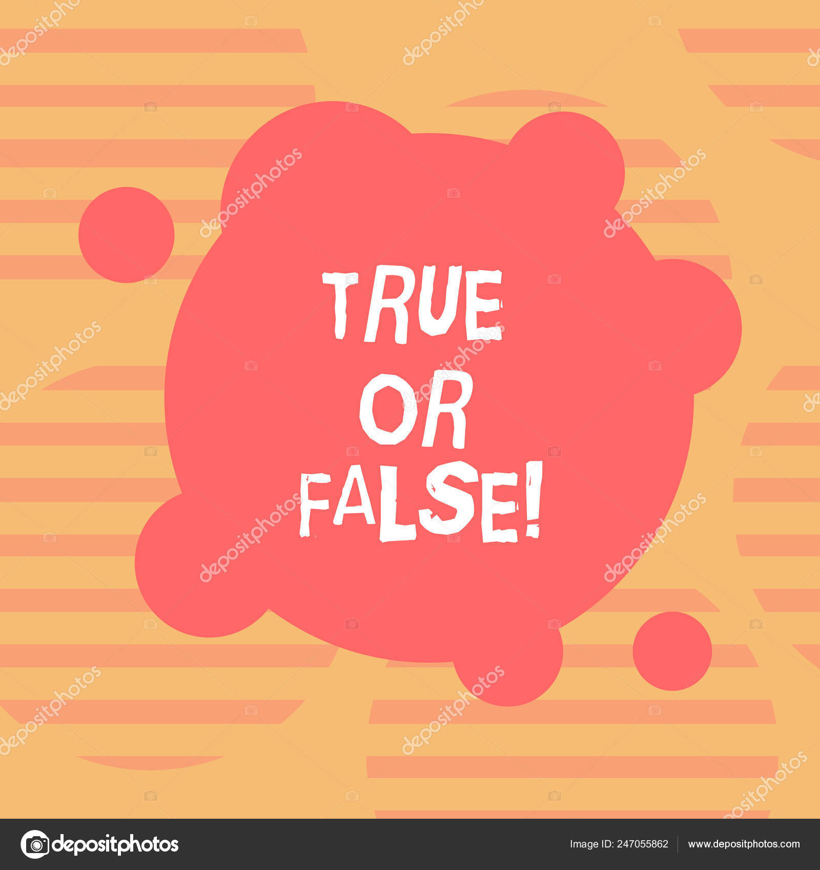 Word writing text True Or False. Business concept for Decide between a ...