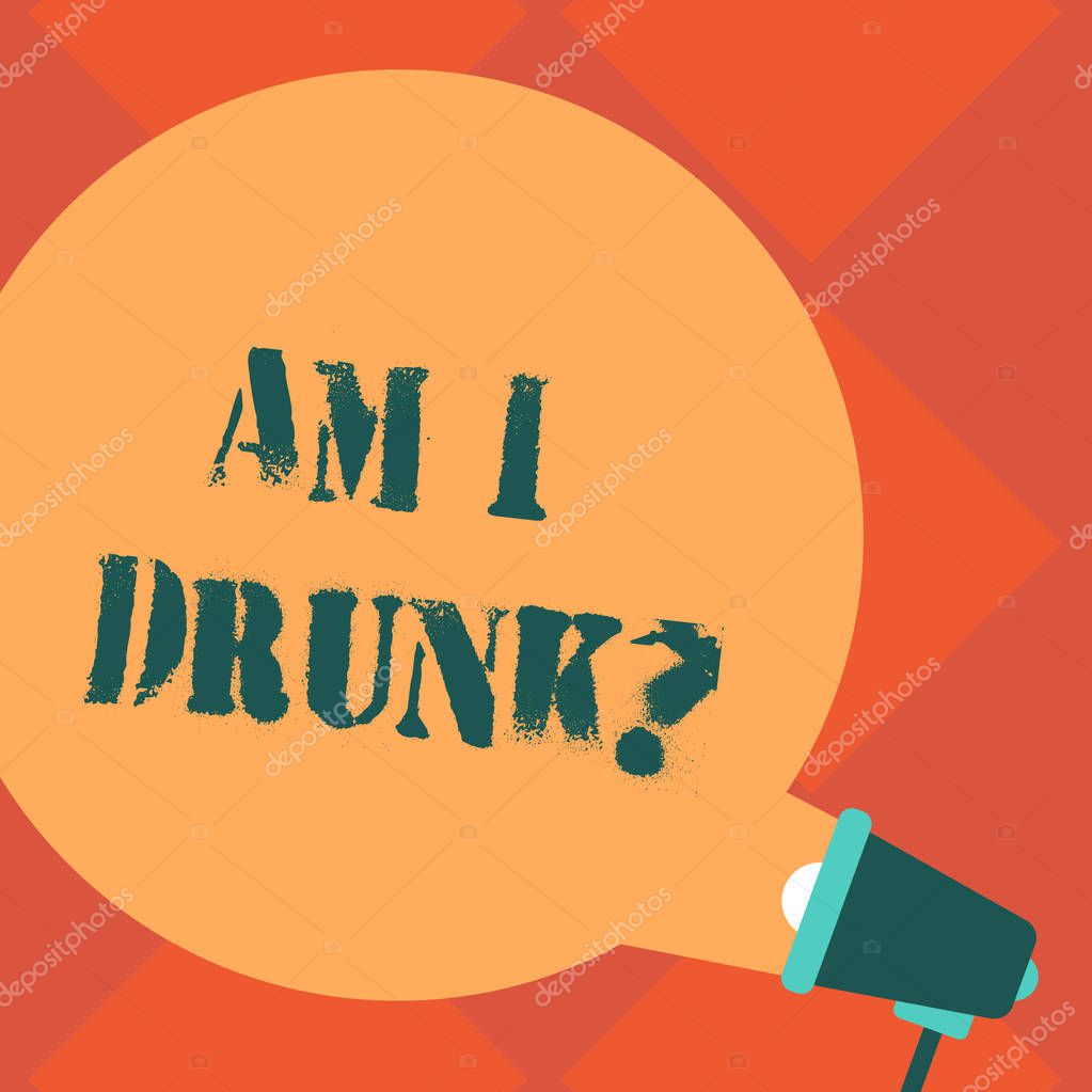 Texto de escritura Estoy borracho. Concepto que significa dudoso si mis ...