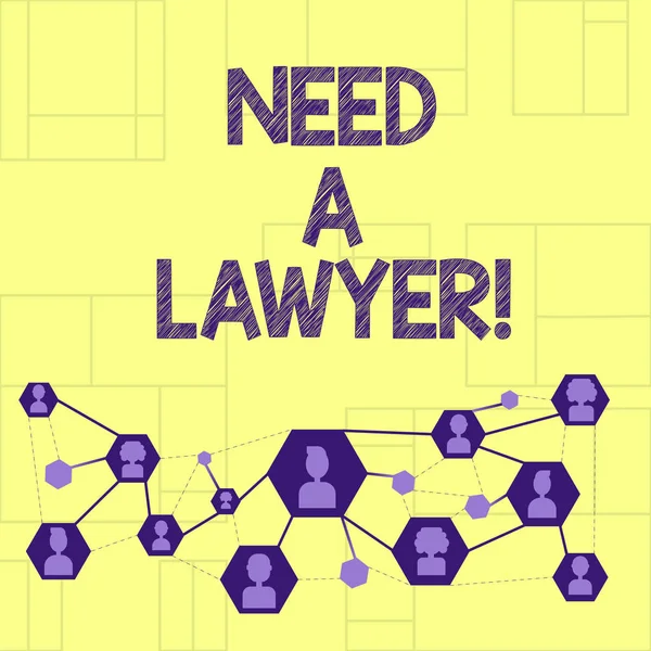 Writing note showingNeed A Lawyer. Business photo showcasing Offering ...
