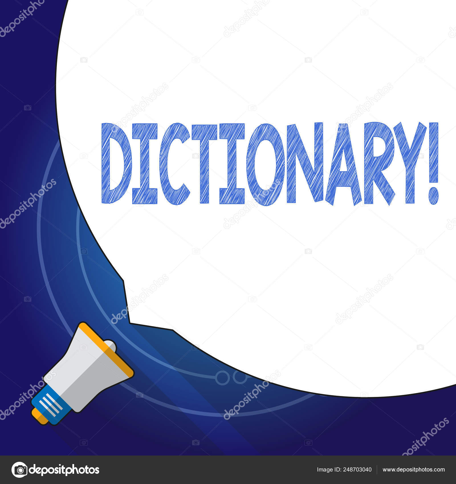 Text sign showing Dictionary. Conceptual photo Learning another vocabs ...