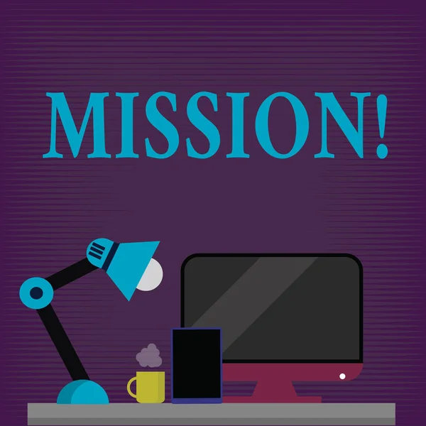 Conceptual hand writing showing Mission. Business photo showcasing ...