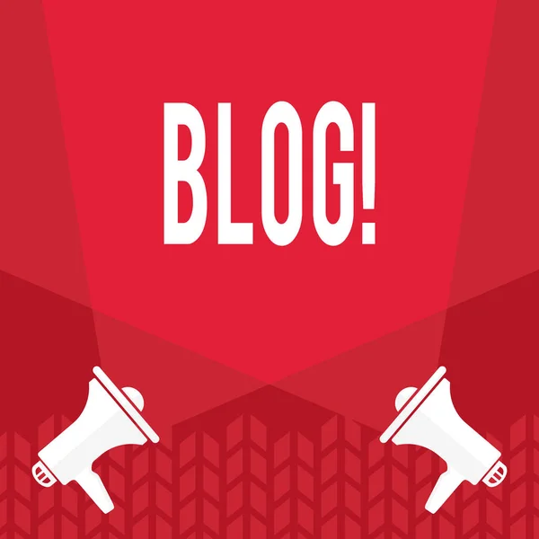 Word writing text Blog. Business concept for Preperation of catchy ...