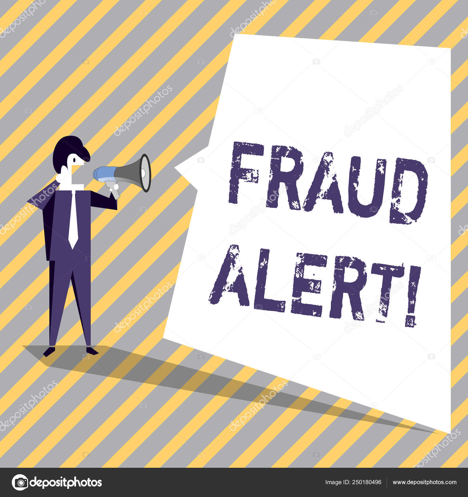 Writing note showing Fraud Alert. Business photo showcasing Security ...