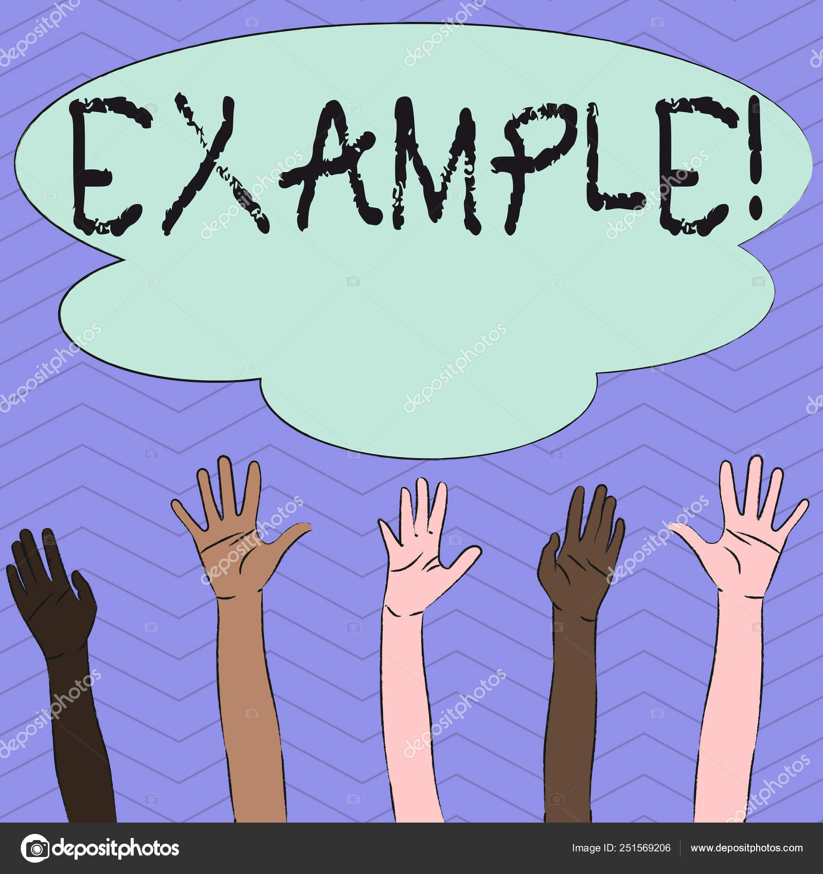 Conceptual hand writing showing Example. Business photo showcasing ...