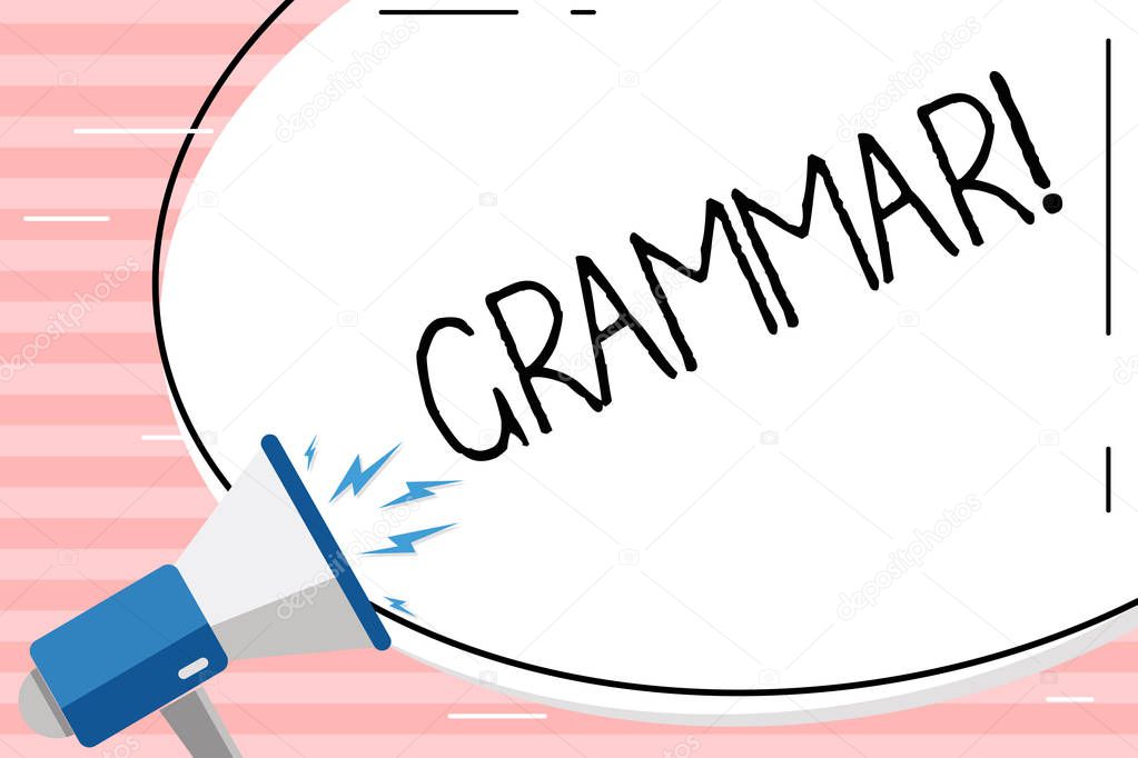 Escritura manual conceptual que muestra la gramática. Sistema de ...