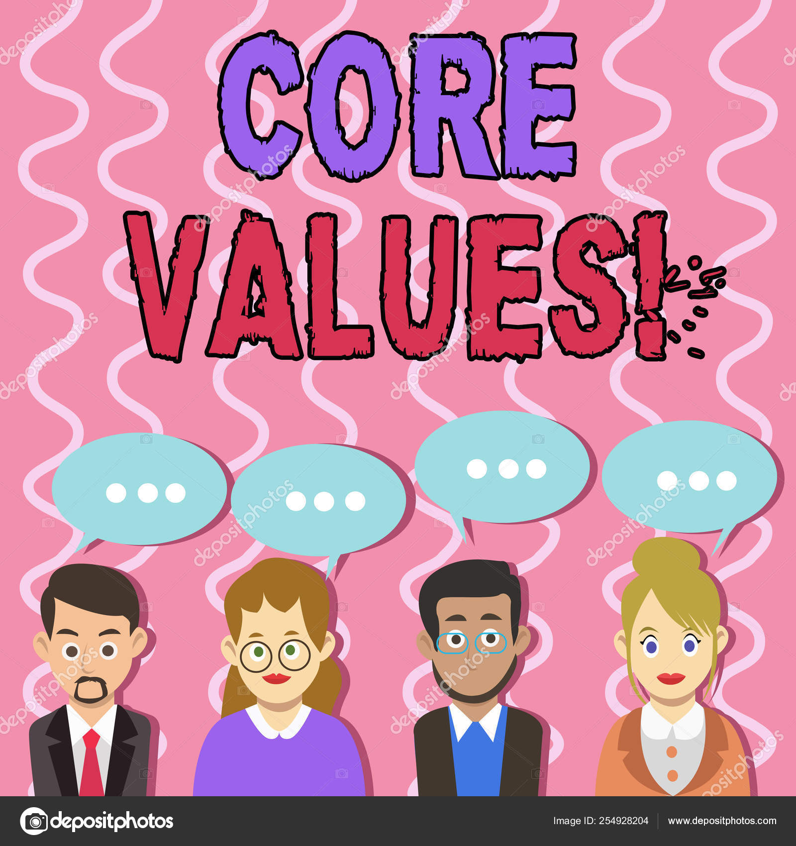 Text sign showing Core Values. Conceptual photo principle that ...