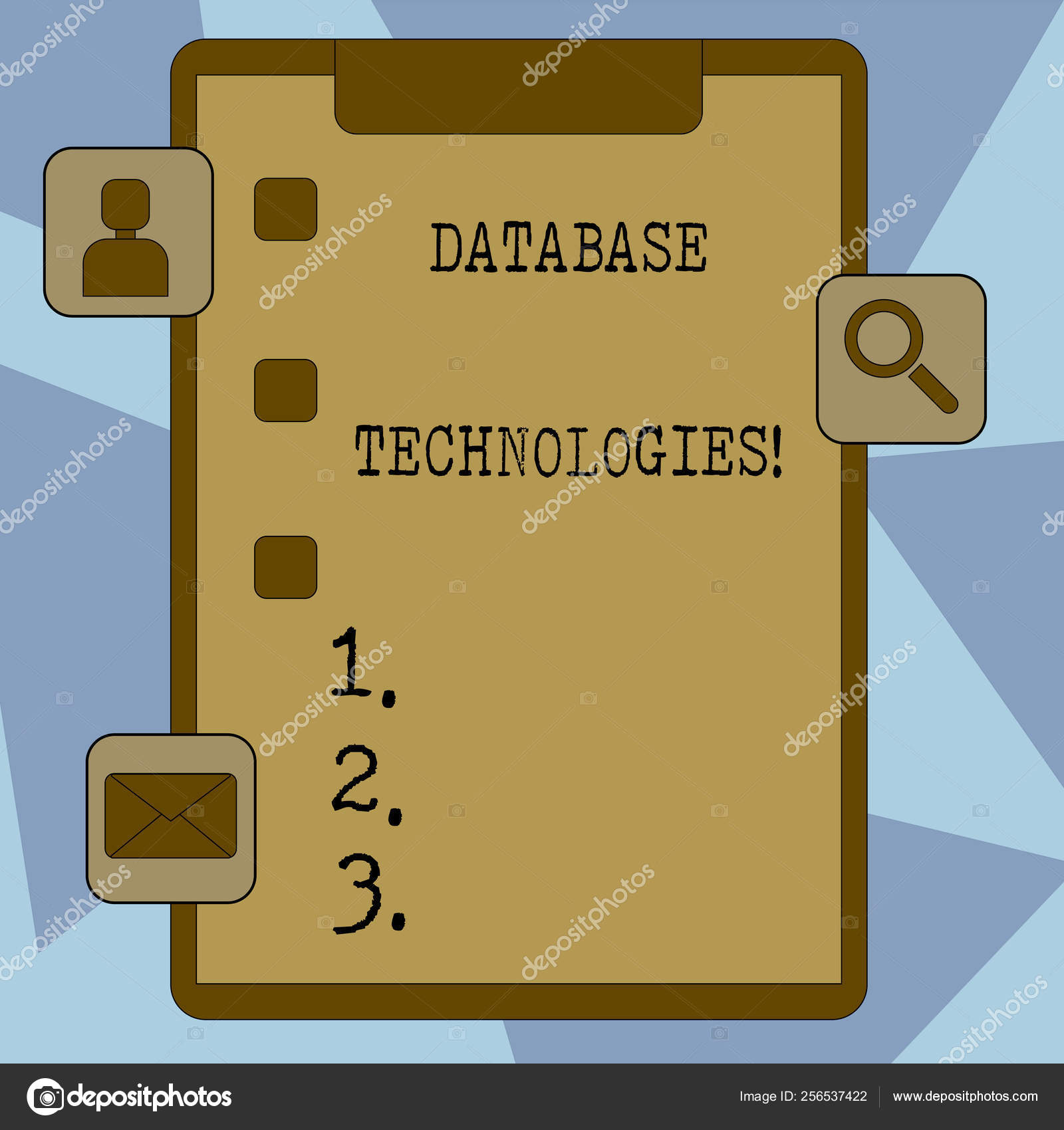 Text sign showing Database Technologies. Conceptual photo Organization of a collection of data ...