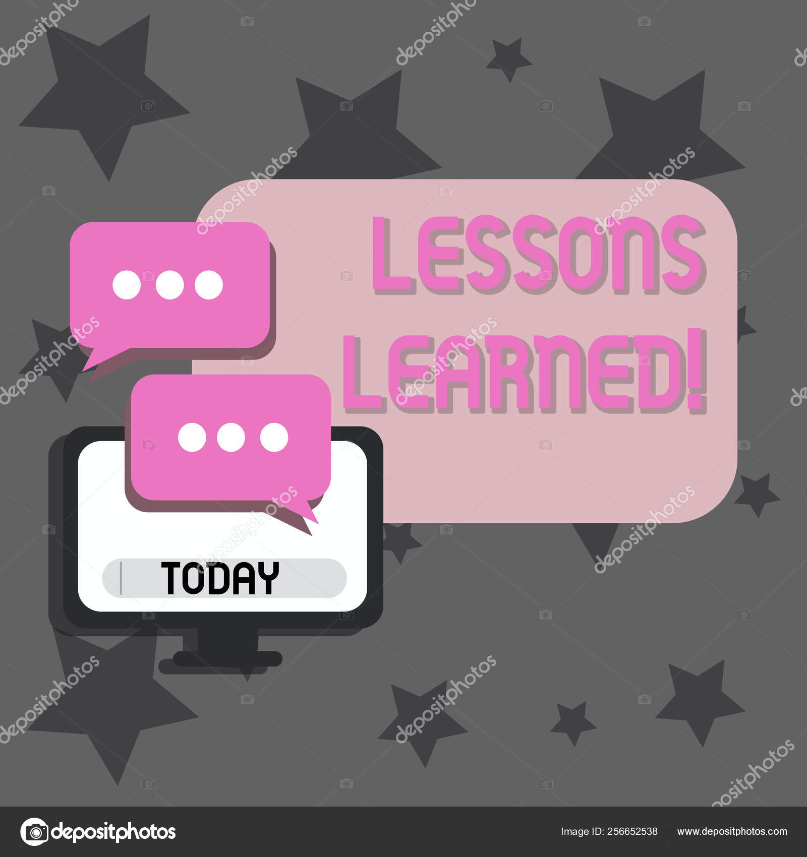 Writing note showing Lessons Learned. Business photo showcasing ...