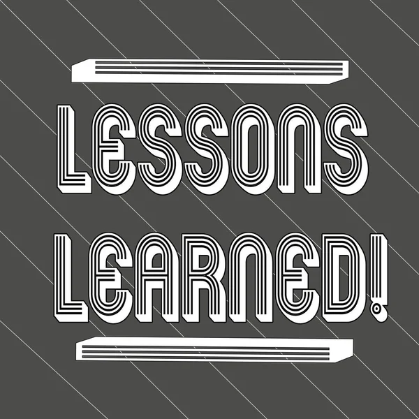 Handwriting text Lessons Learned. Concept meaning learning gained from ...