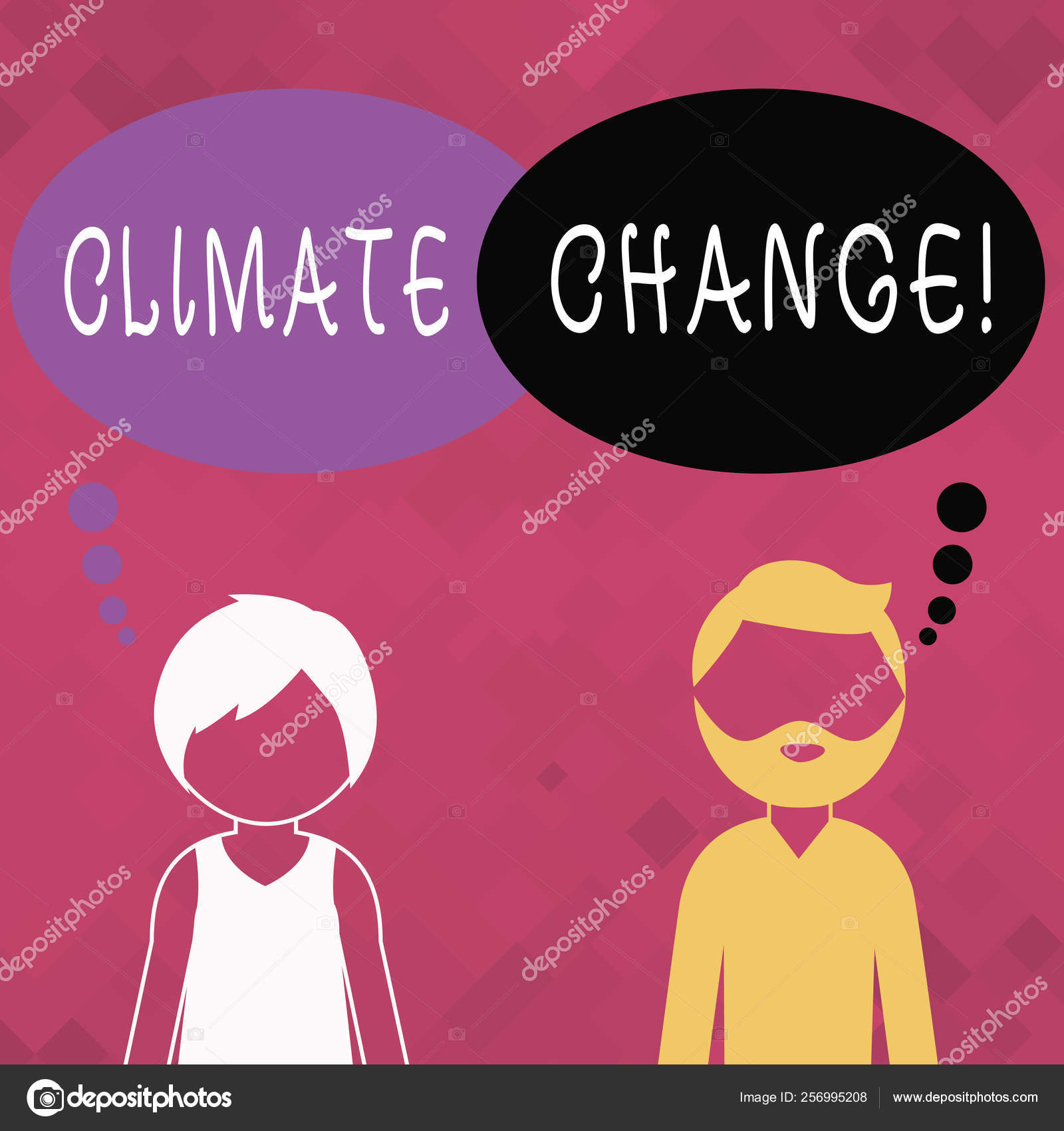 Word writing text Climate Change. Business concept for difference in ...