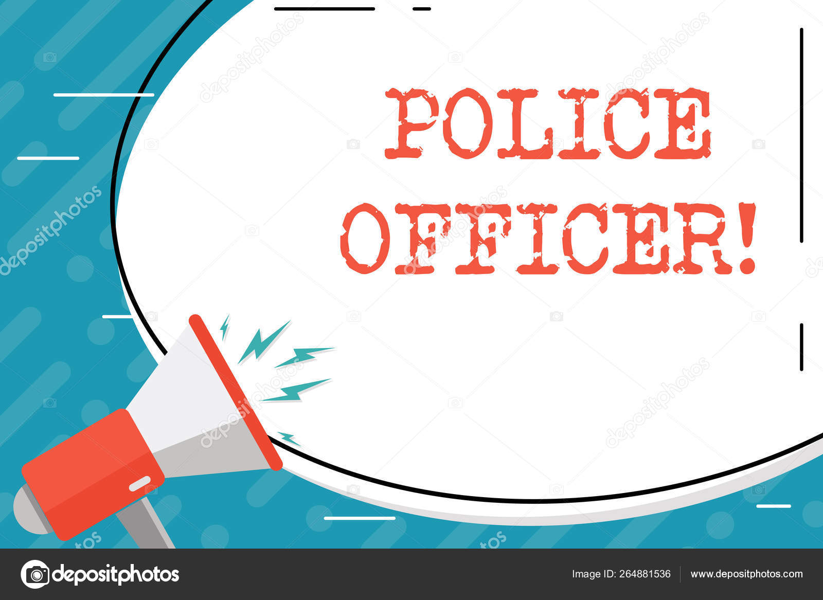 Handwriting text Police Officer. Concept meaning a demonstrating who is ...