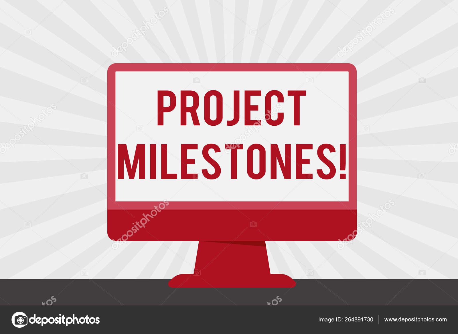 Handwriting text Project Milestones. Concept meaning duration that ...