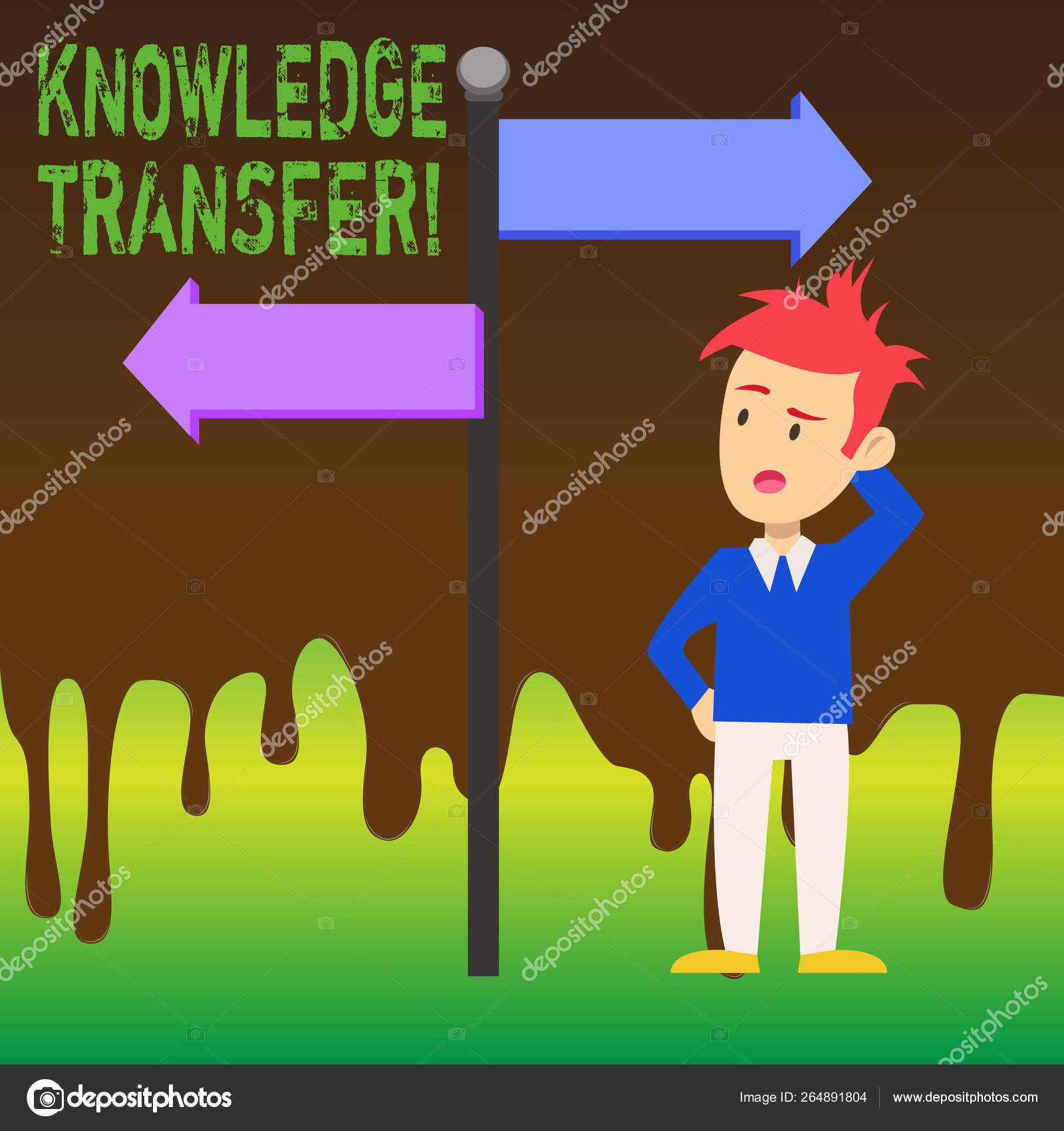 Knowledge Sharing Cartoon