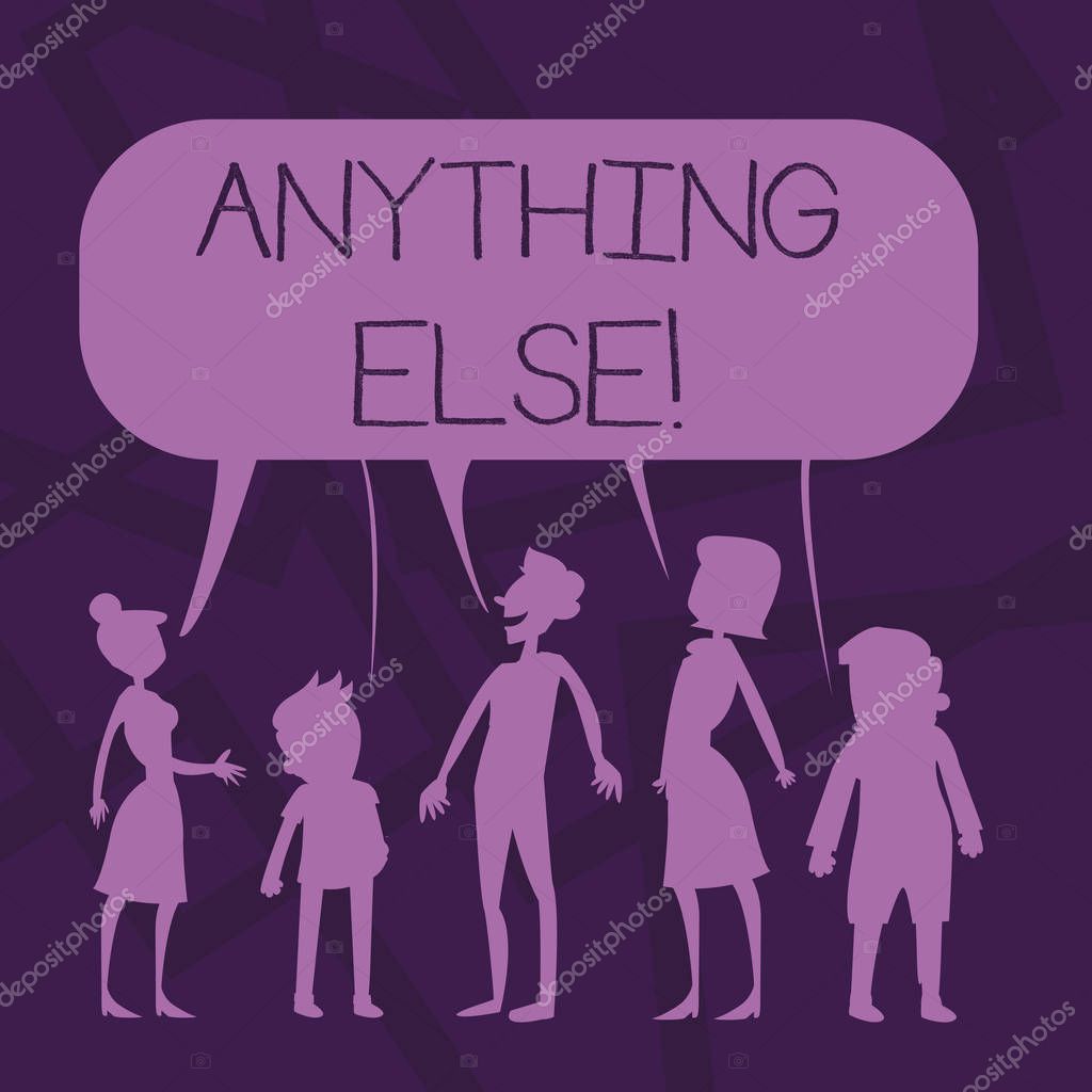 Signo de texto que muestra cualquier otra cosa. La foto conceptual ...