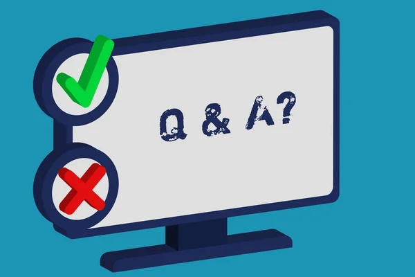 Word writing text Q And A Question. Business concept for in which ...