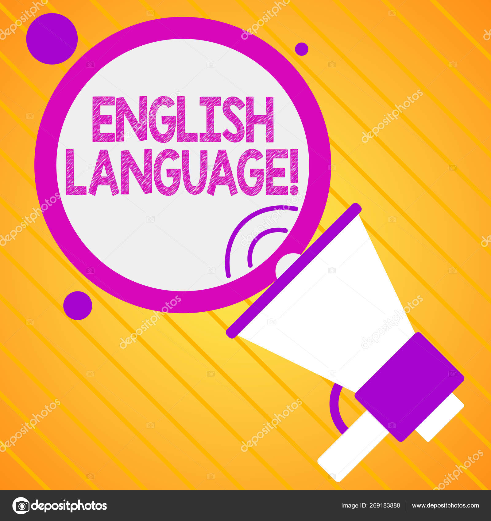 Text sign showing English Language. Conceptual photo third spoken ...