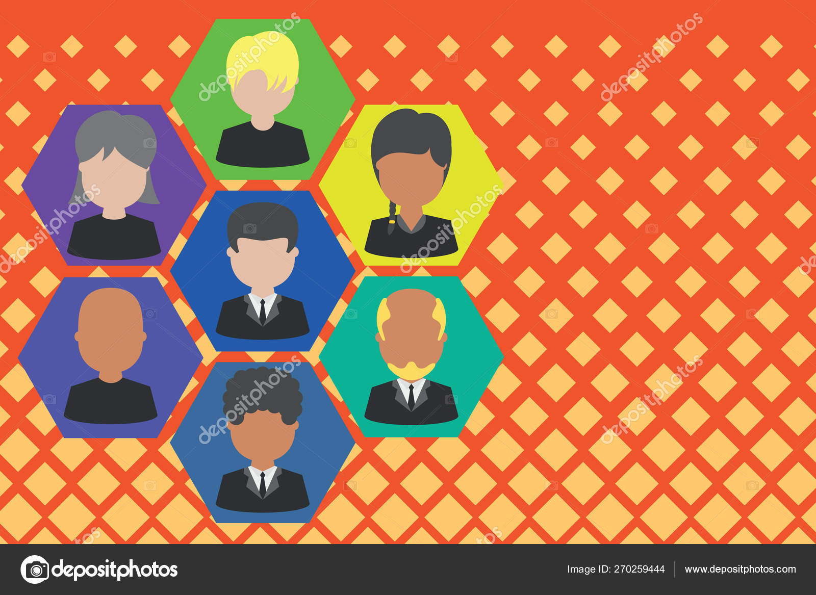 Picture frames chief executive and staff. Company working personnel ...