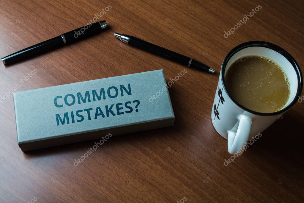 Texto de escritura de palabras Pregunta de errores comunes. Concepto de ...