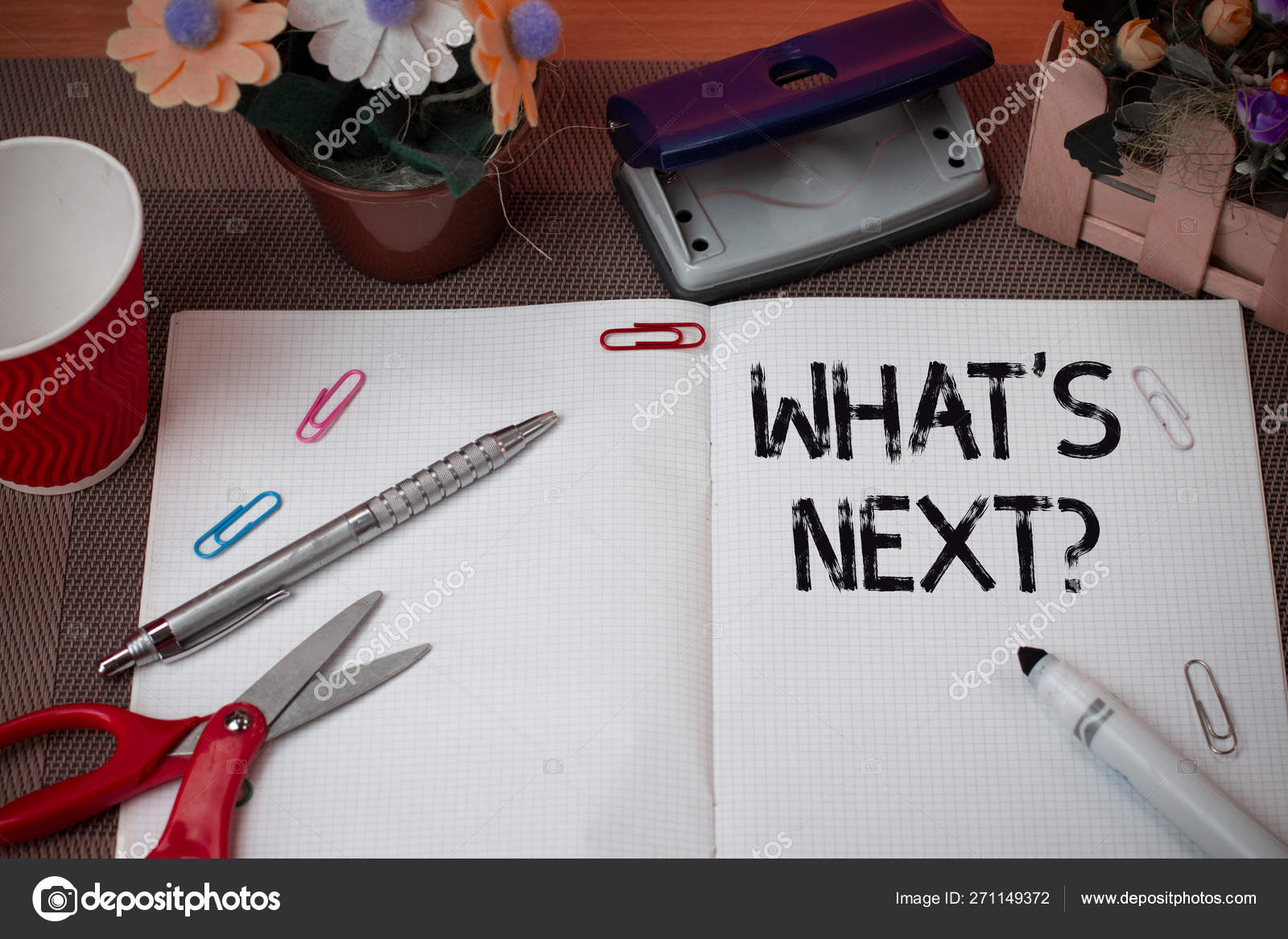 Texto manuscrito What S Next Question. Concepto que significa preguntar ...